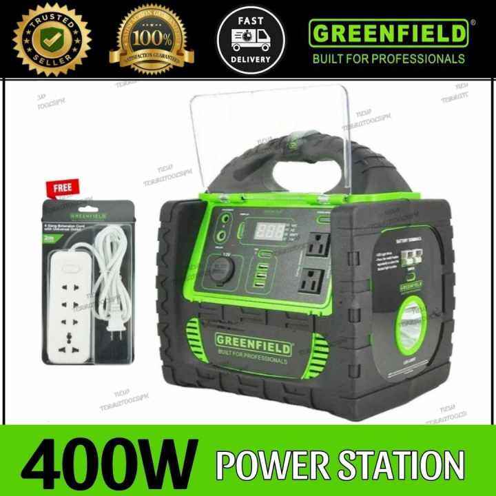 GREENFIELD Power Station 400W (GPS400W)- extension socket | Lazada PH