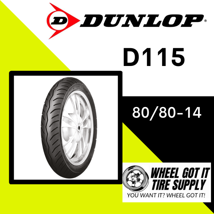 Dunlop 80/80-14 and 90/80-14 set (DOT 2019) | Lazada PH