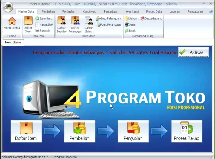 SOFTWARE PROGRAM TOKO KASIR IPOS 4.0 PROFESIONAL ORIGINAL | Lazada Indonesia