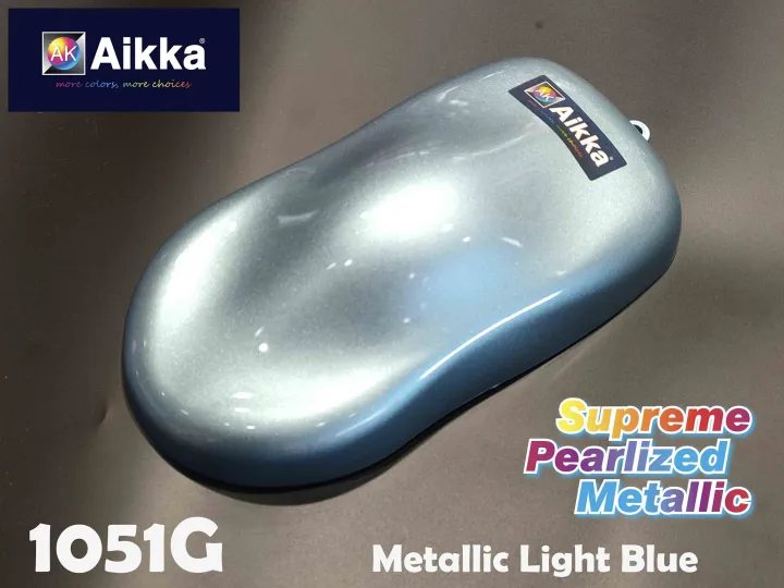 AIKKA 1051G METALLIC LIGHT BLUE SUPREME METALLIC 2K CAR PAINT | Lazada
