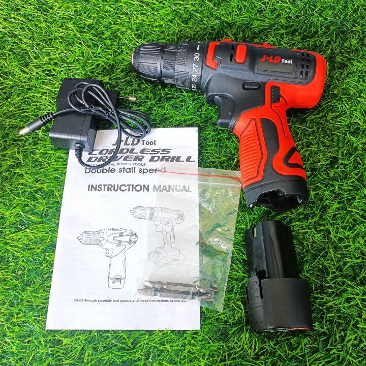 IMPACT BOR JLD 10MM 1 BATERAI 12V / bor cas mesin bor bor baterai bor ...