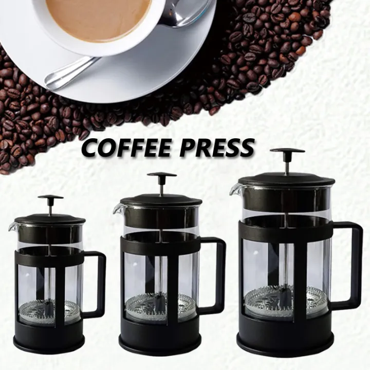 Crumpet coffee and teapot Stainless steel filtration plunger French ...