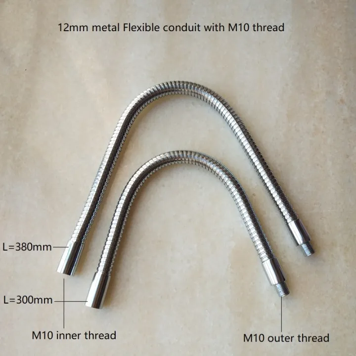 2pcs/lot Dia.12mm Male M10 Screw M10 Female Thread Metal Flexible ...