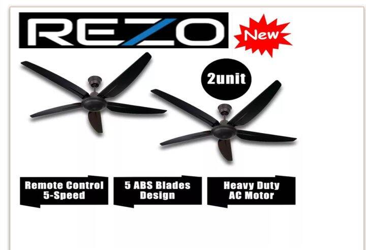 Rezo VENTUS MY56 5 SPEED Remote Control Ceiling Fan 56 inch 5 ABS ...