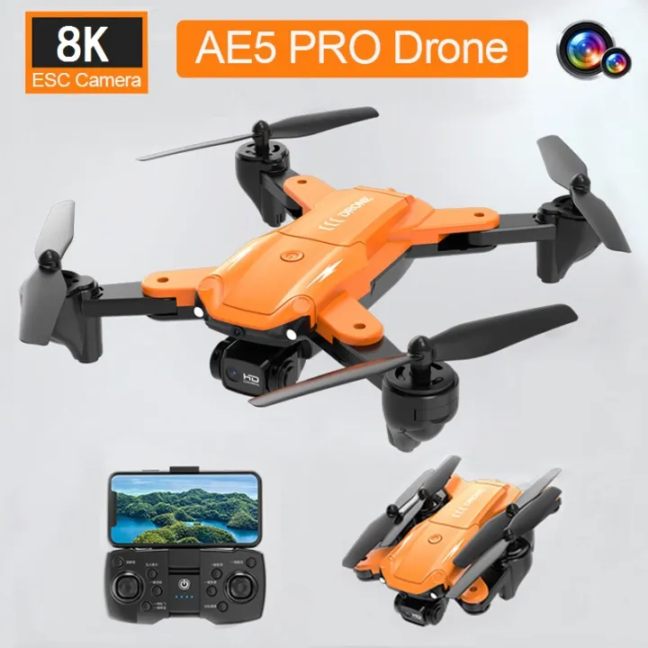 AE5 Pro Drone 8K HD โดรนกล้องคู่3ด้าน Optical Flow อุปสรรคการหลีกเลี่ยง ...