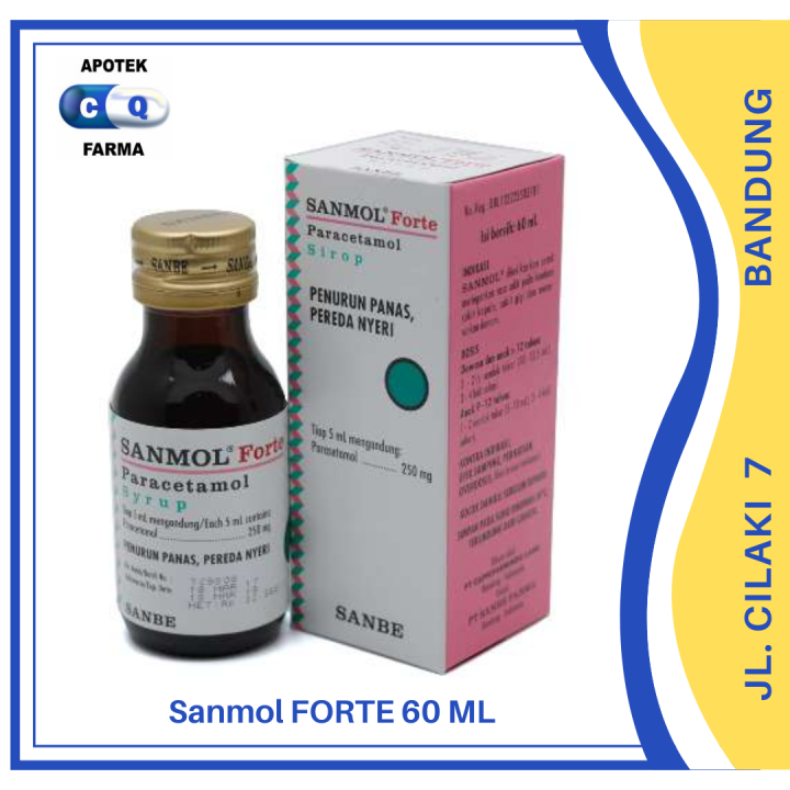 SANMOL FORTE PARACETAMOL SIRUP 60 ML | Lazada Indonesia