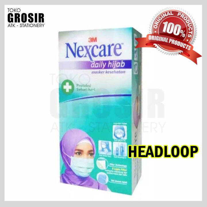 3M Masker Nexcare Daily Headloop Mask (FOR HIJAB) 1 BOX | Lazada Indonesia