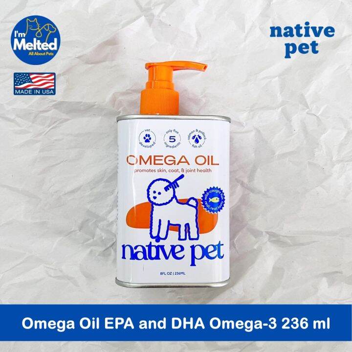 Native Pet - Omega Oil EPA and DHA Omega-3 236 ml โอเมก้า 3 สำหรับสุนัข ...