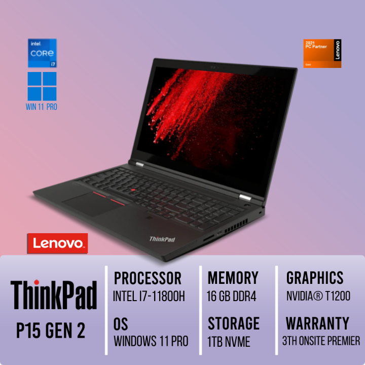 Laptop Lenovo ThinkPad P15 Gen 2 ITL i7-11800H 16/1TB Garansi 3 Tahun ...