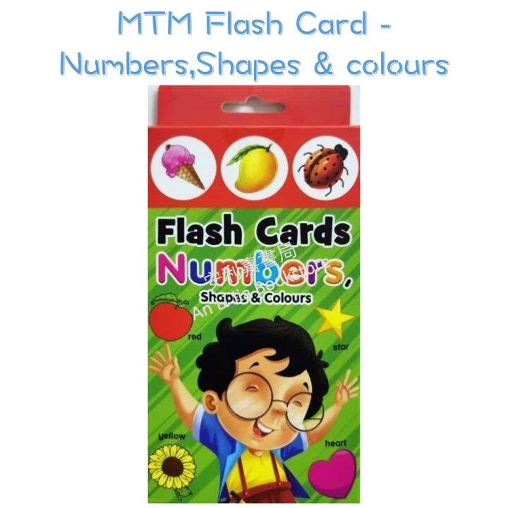 MTM Flash Card - Numbers,Shapes & colours | Lazada