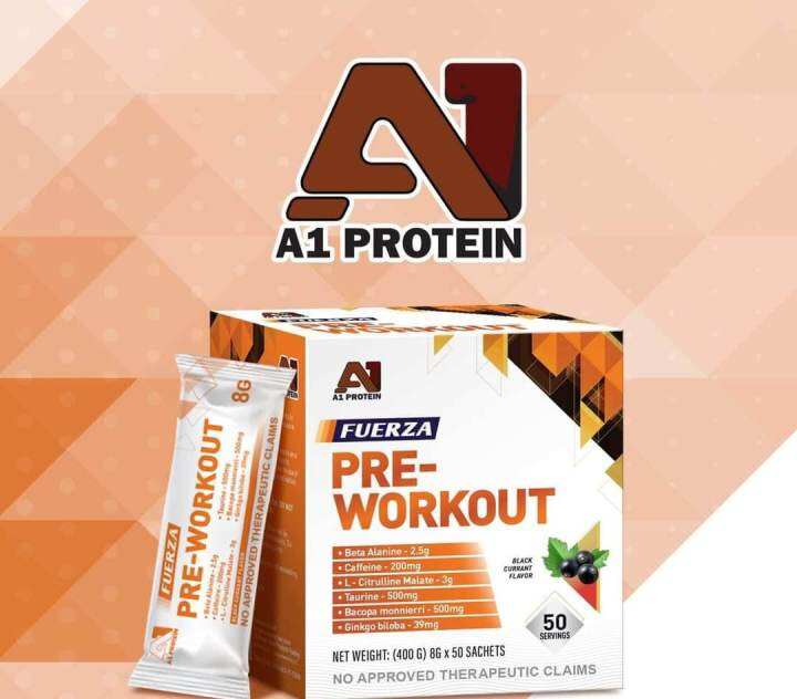 A1 PROTEIN FUERZA PRE-WORKOUT 8GRAMS 1-50 SACHETS | Lazada PH