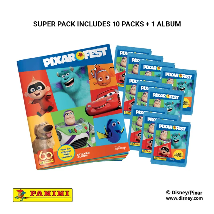 Pixar Fest Sticker Collection Super Pack (10 packs + 1 album) | Lazada PH