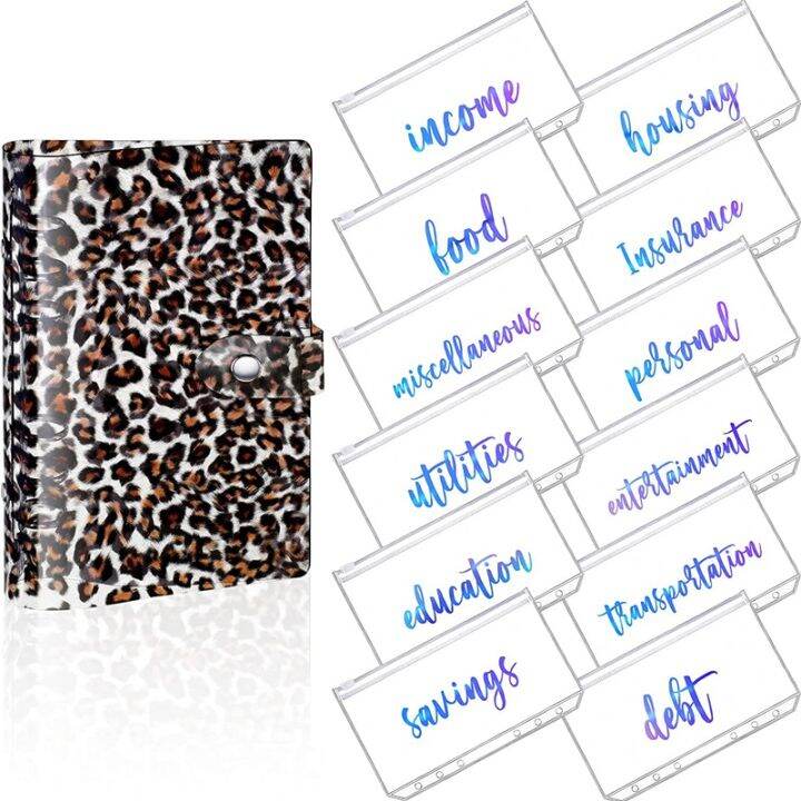 PVC Notebook Cover Planner Budget Binder Organizer 6 Round Ring ...