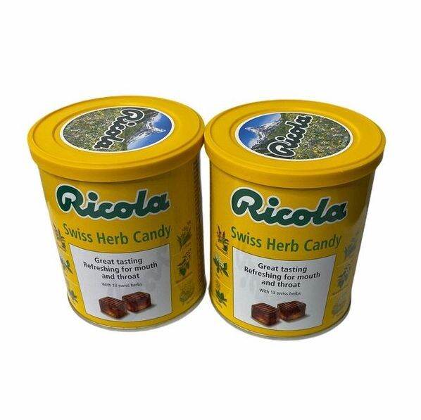 RICOLA Swiss Herb Candy ORIGINAL HERB 香草糖 ริโคล่า กระป๋องสีเหลือง 250g ...