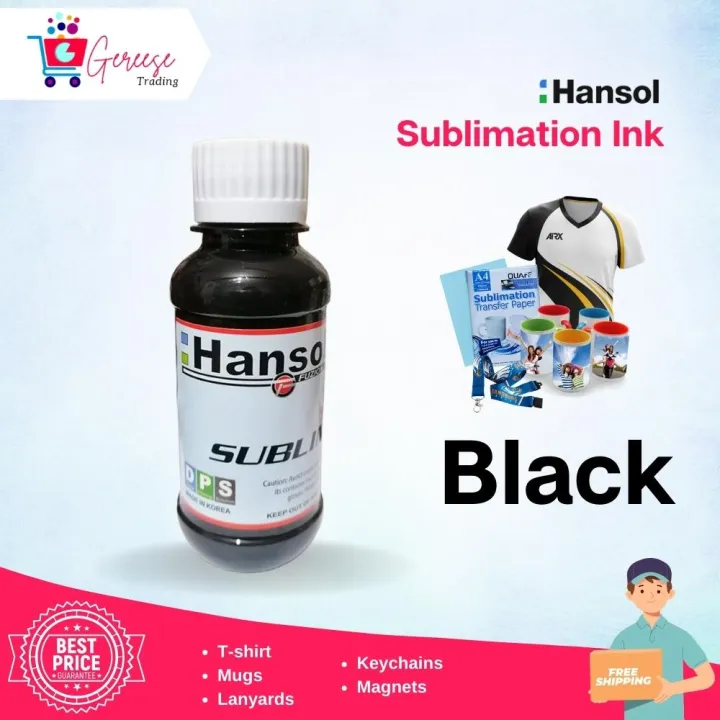 HANSOL SUBLIMATION INK 100ML ( Black / Cyan / Yellow and Magenta ...