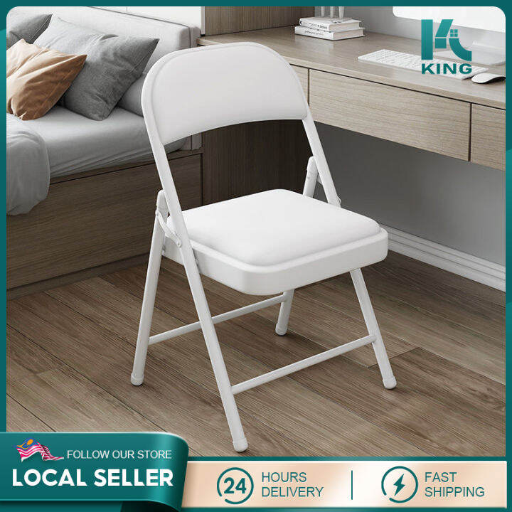 💛No installation💛Foldable Chair With Cushion Negotiation Chair ...