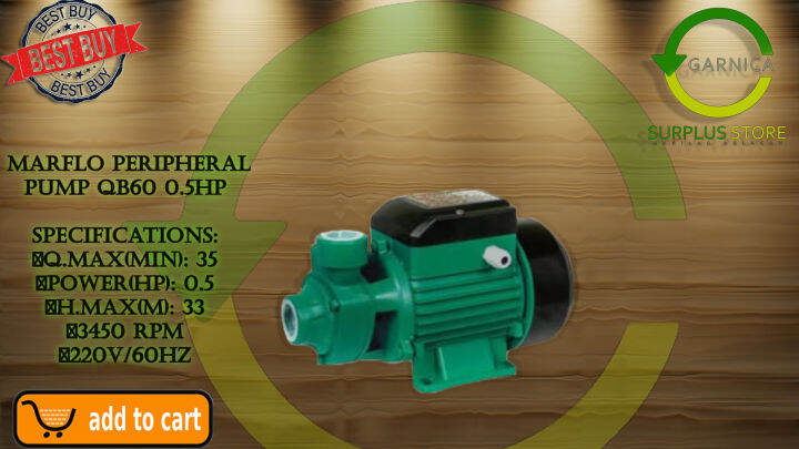 Marflo Peripheral Pump 0.5HP | Lazada PH