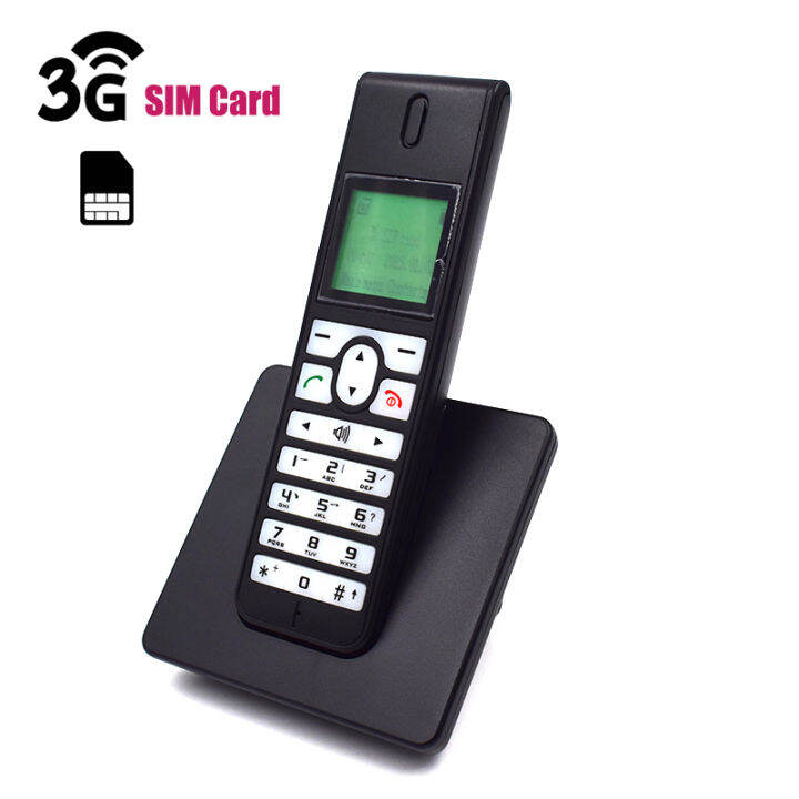2G 3G GSM Wireless Home Fixed Phone With SIM Card SMS Backlight LED ...