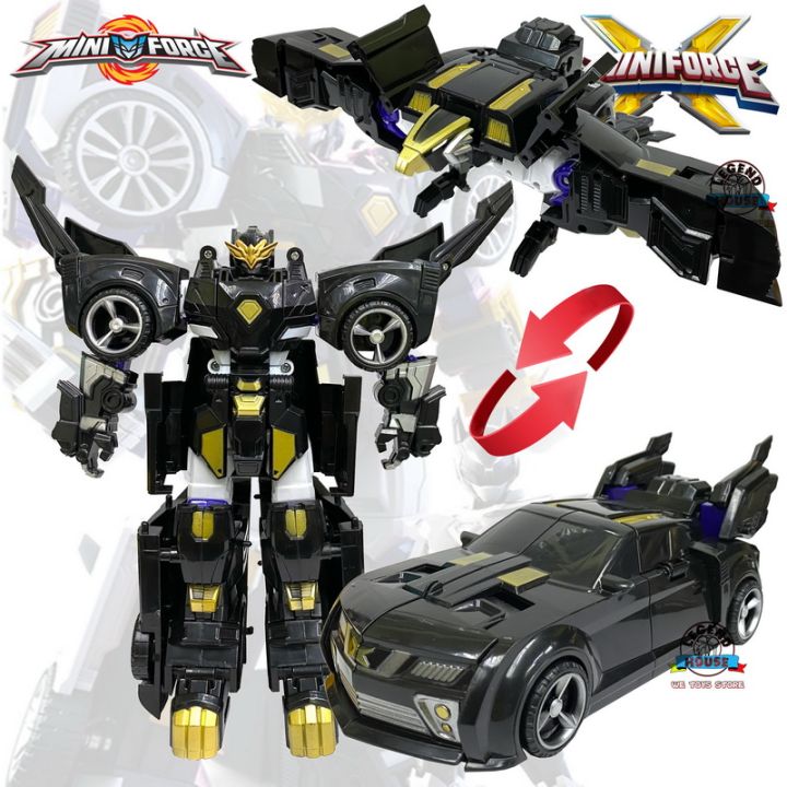 Miniforce Agent X Super Dino Power Robot Ray Mini Force X Black Ray ...