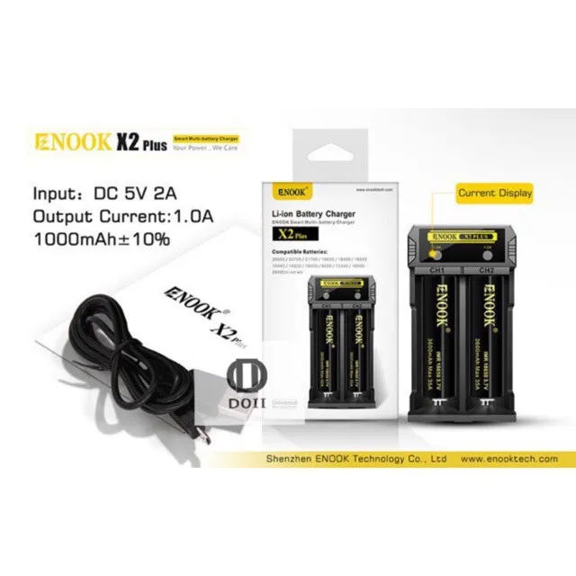 Vape Battery Charger Enook X2 Plus vape battery legit 5000 mah | Lazada PH