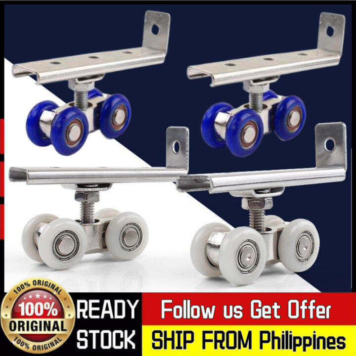 Yoqu 2PCS Sliding Door Roller Hanging Wheel of Wardrobe Door Rail Track ...