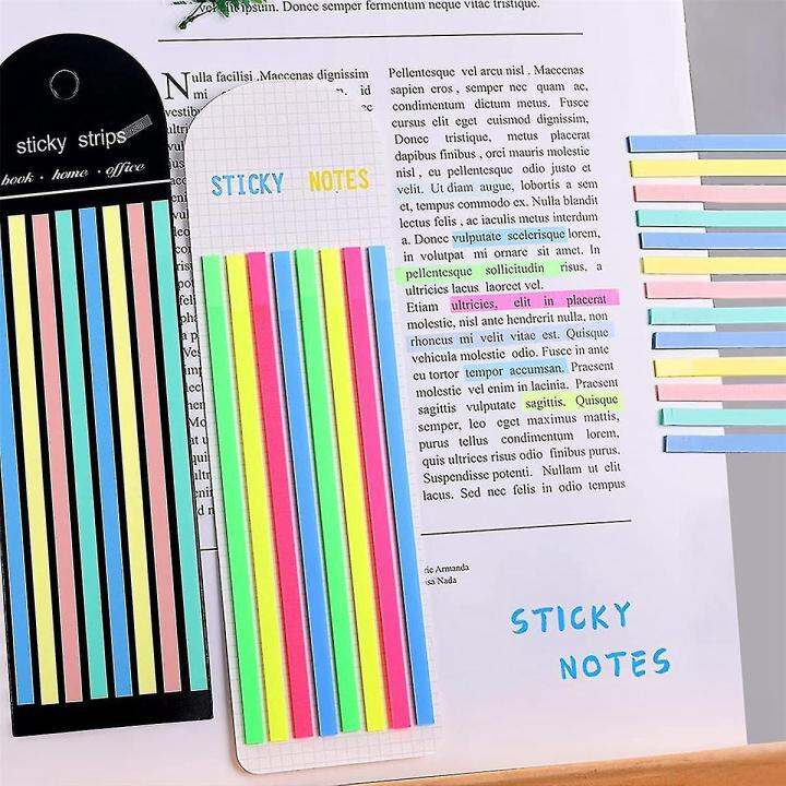 Color stickers Highlighter Strips Sticky note | Lazada PH