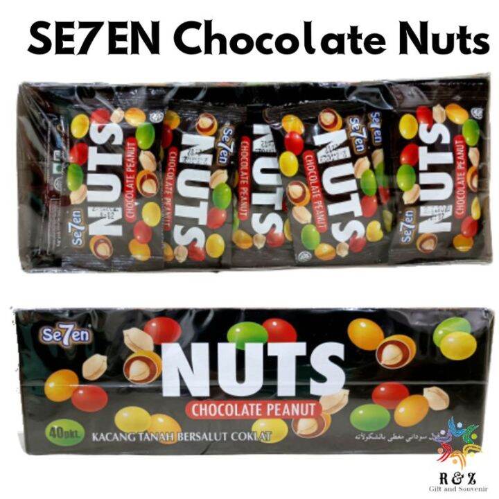 SE7EN Chocolate Nuts 40pkt / Rainbow Chocolate Peanuts 🔥READY STOCK🔥 ...