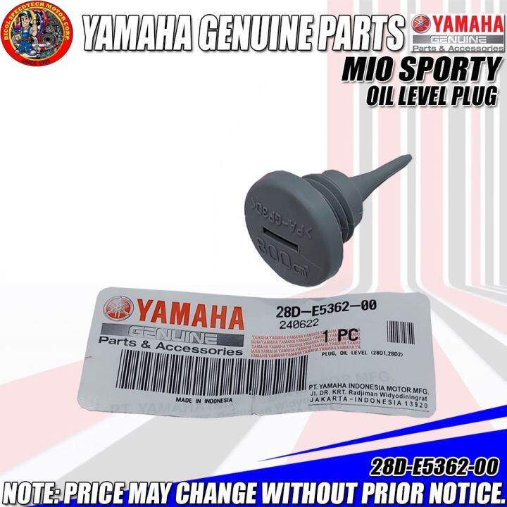 MIO SPORTY PLUG OIL LEVEL (YGP) (GENUINE: 28D-E5362-00) | Lazada PH