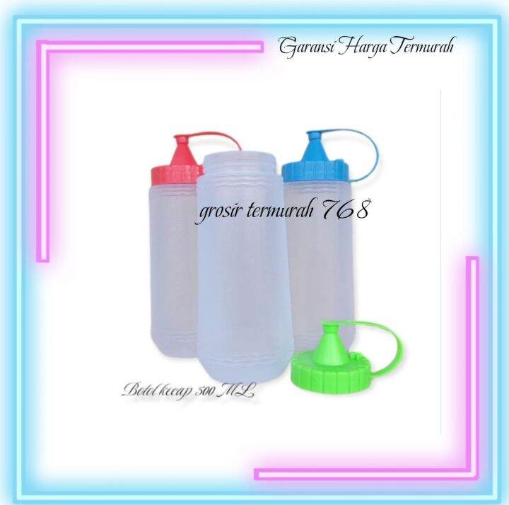 HOT ITEM !! 12Pcs Botol Mayones 500mL / Botol Ketchup / Botol Kecap ...