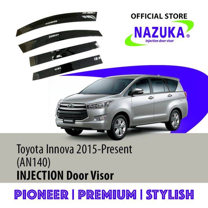 NAZUKA Toyota Innova 2015-2019 (AN140) INJECTION Door Visor | Lazada