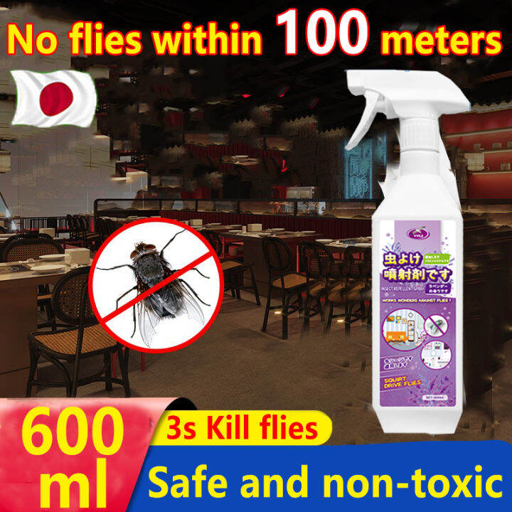 fly spray 600ml Fly Spray Flies Repellent Fly Killer Spray Safe and Non ...