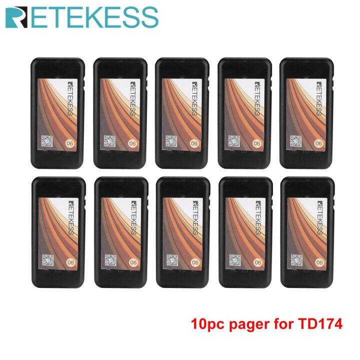 Retekess 10Pc Pager Receiver For TD174 Paging System Vibration Buzzer ...