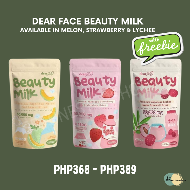 Dear Face Beauty Milk Collagen Drink + FREEBIE | Lazada PH