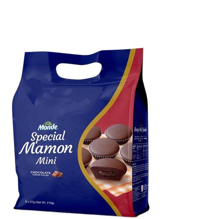Monde Special Mamon Mini Chocolate Cream-filled 27g x 8 Cookies ...