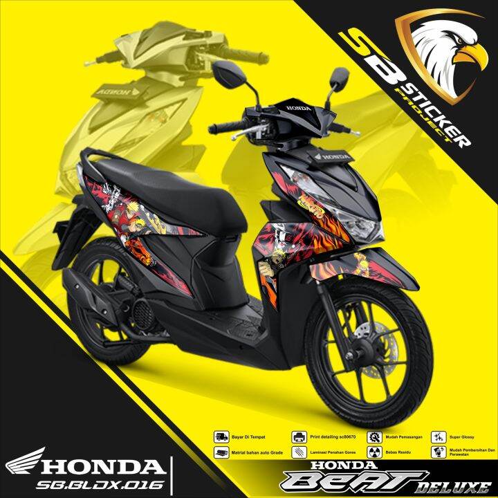 STRIPING BEAT DELUXE- STICKER STRIPING HOLOGRAM HONDA BEAT DELUXE 2021 ...
