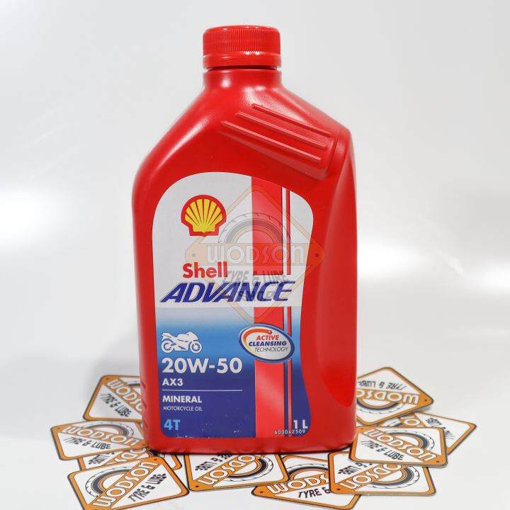 Oli Motor 4 Tak Shell Advance AX3 20W-50 1 Liter | Lazada Indonesia