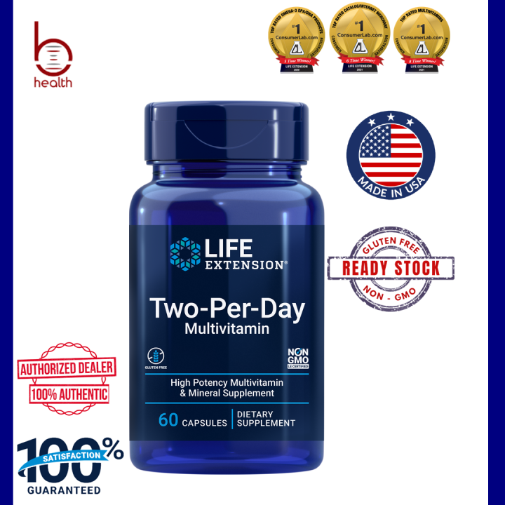 [Life Extension] Two Per Day Capsules, Multivitamins, EXP: 05/25, 60 ...