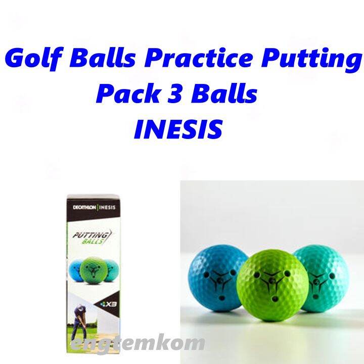 ลูกกอล์ฟ ฝึกซ้อมพัตต์ แพ็ค 3 ลูก Golf Balls Practice Putting Pack 3 ...