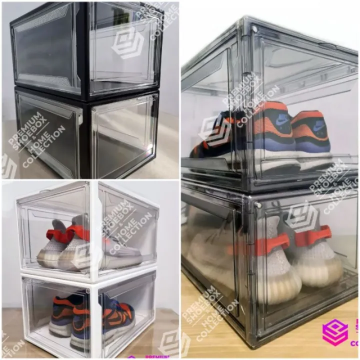 Magnetic Premium Shoebox Adidas Nike Shoe Box (1 PIECE) Front Drop Side ...