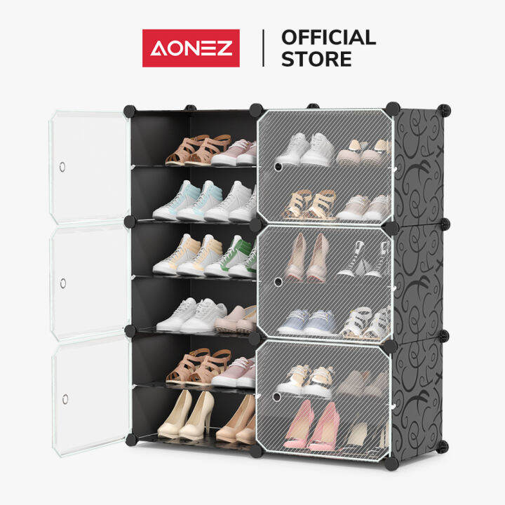 Aonez Rak Sepatu Anti Debu 6 Layer Tebal Shoe Rack Portable Serbaguna ...