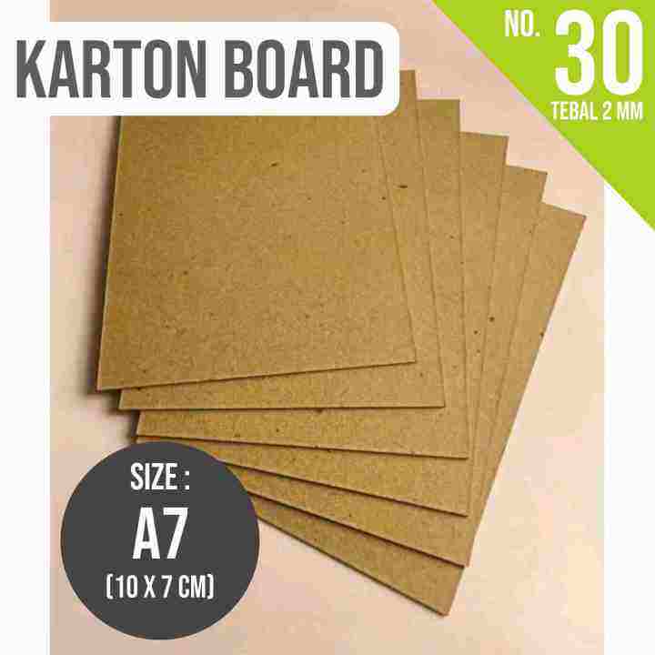 ( 25 lembar ) KERTAS KARTON BOARD KUNING NO.30 & NO. 40 UKURAN A7 (7X10 ...
