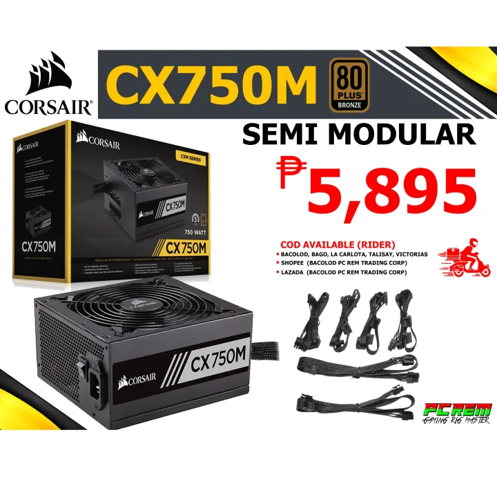CORSAIR CX750M 80+ BRONZE PSU | Lazada PH
