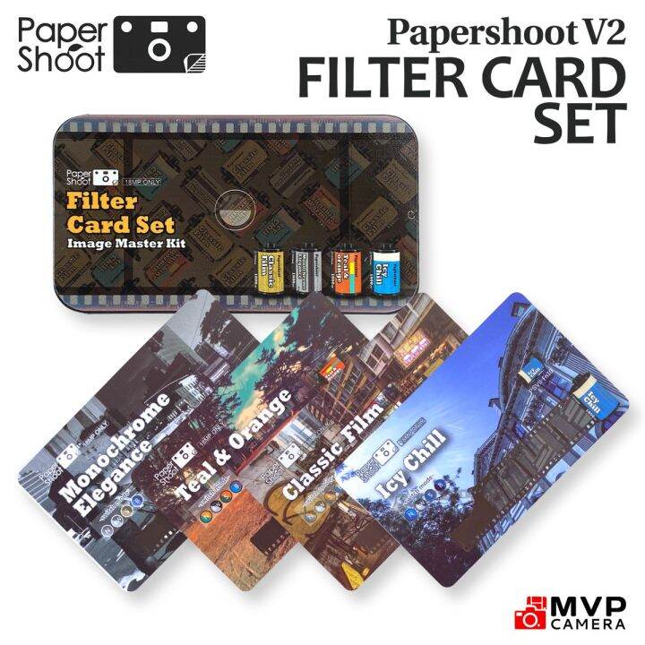 [AUTHORIZED STORE] PAPERSHOOT Filter Card Bundle 16 New Filters for V2 Only PSVII 18M MVP CAMERA ...
