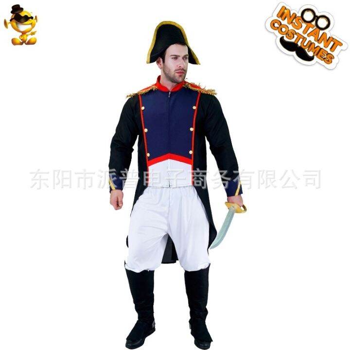 ℗ ฮาโลวีนผู้ใหญ่ชายคอสเพลย์ Napoleon Party เครื่องแต่งกาย Carnival ...