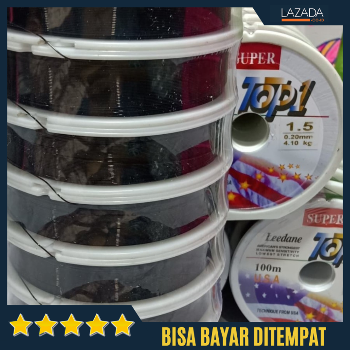 Senar Hitam Top 1 Super Leedane 100 meter Connecting - Senar Gelap ...