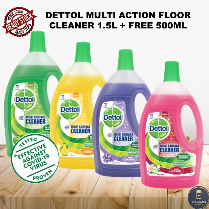 Dettol Multi Action Cleaner 1.5L+FOC 500ml | Lazada