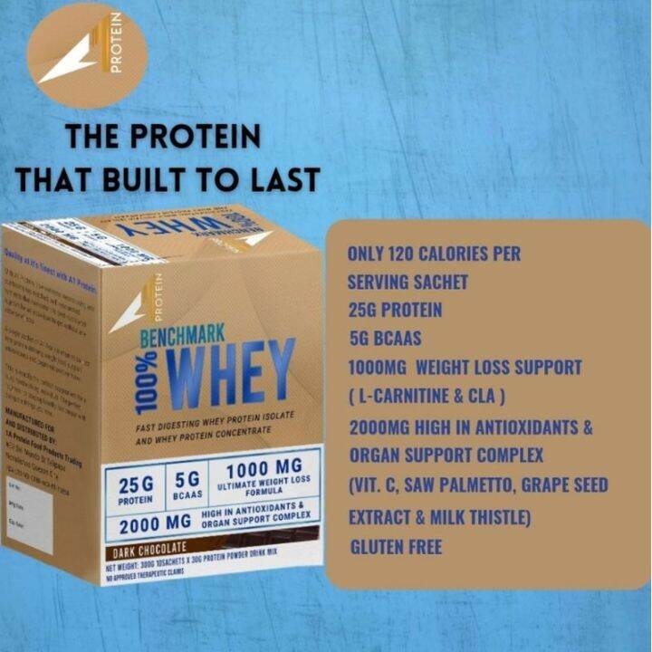 A1 Protein Benchmark Whey Protein 10sachets per box | Lazada PH