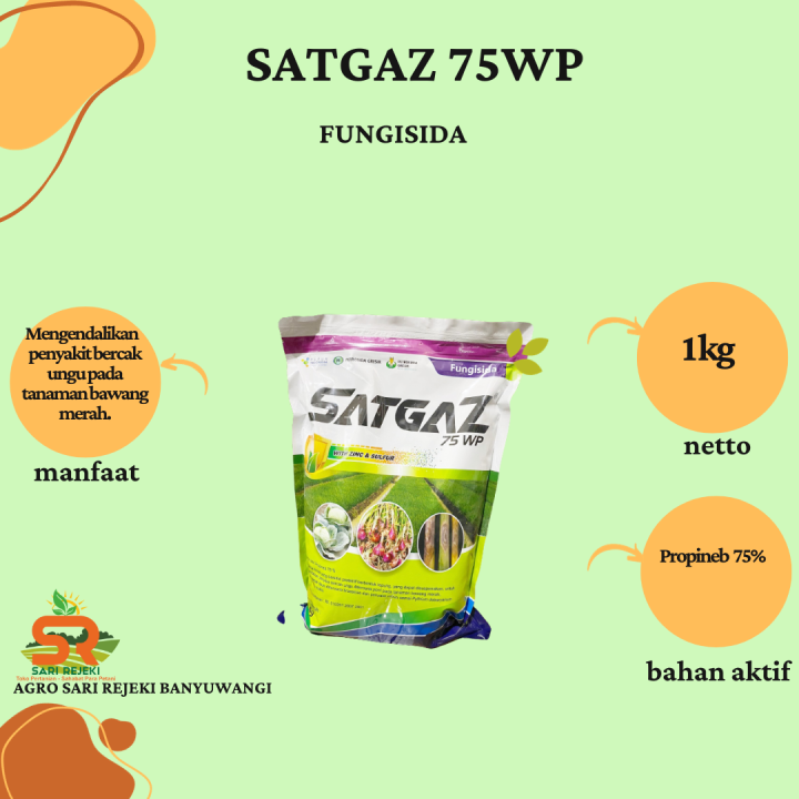 FUNGISIDA SATGAZ 75WP with zinc & sulfur 1KG FUNGISIDA PROPINEB ...