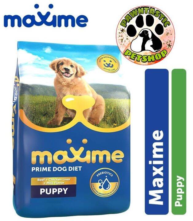Maxime Puppy Dry Dog Food 1.5kgs - Beef, Chicken Liver & Milk | Lazada PH