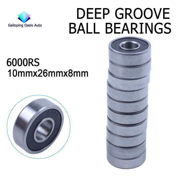 6000RS Shielded Deep Groove Radial Ball Bearings 10mmx26mmx8mm | Lazada